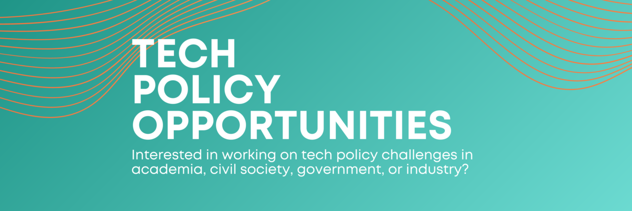 Technology policy research & engagement in the interest of society ...
